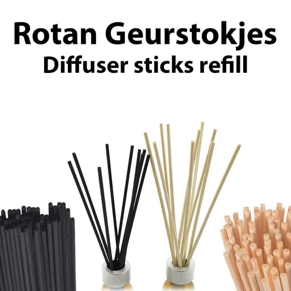 Rotan geurstokjes lang - diffuser stokjes riet navulling refill sticks ...