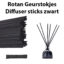 Rotan geurstokjes lang - diffuser stokjes riet navulling refill sticks ...